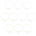 1Box 10Pcs 2 Colors Brass Box Chains Slider Bracelet Making Adjustable ...