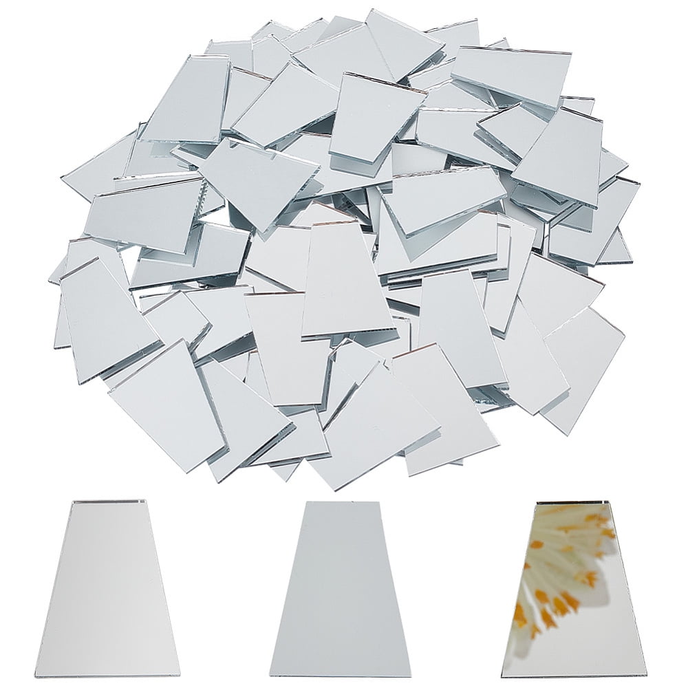 1Box 150Pcs Glass Mosaic Pieces Mirror Effect Mosaic Tiles for DIY ...