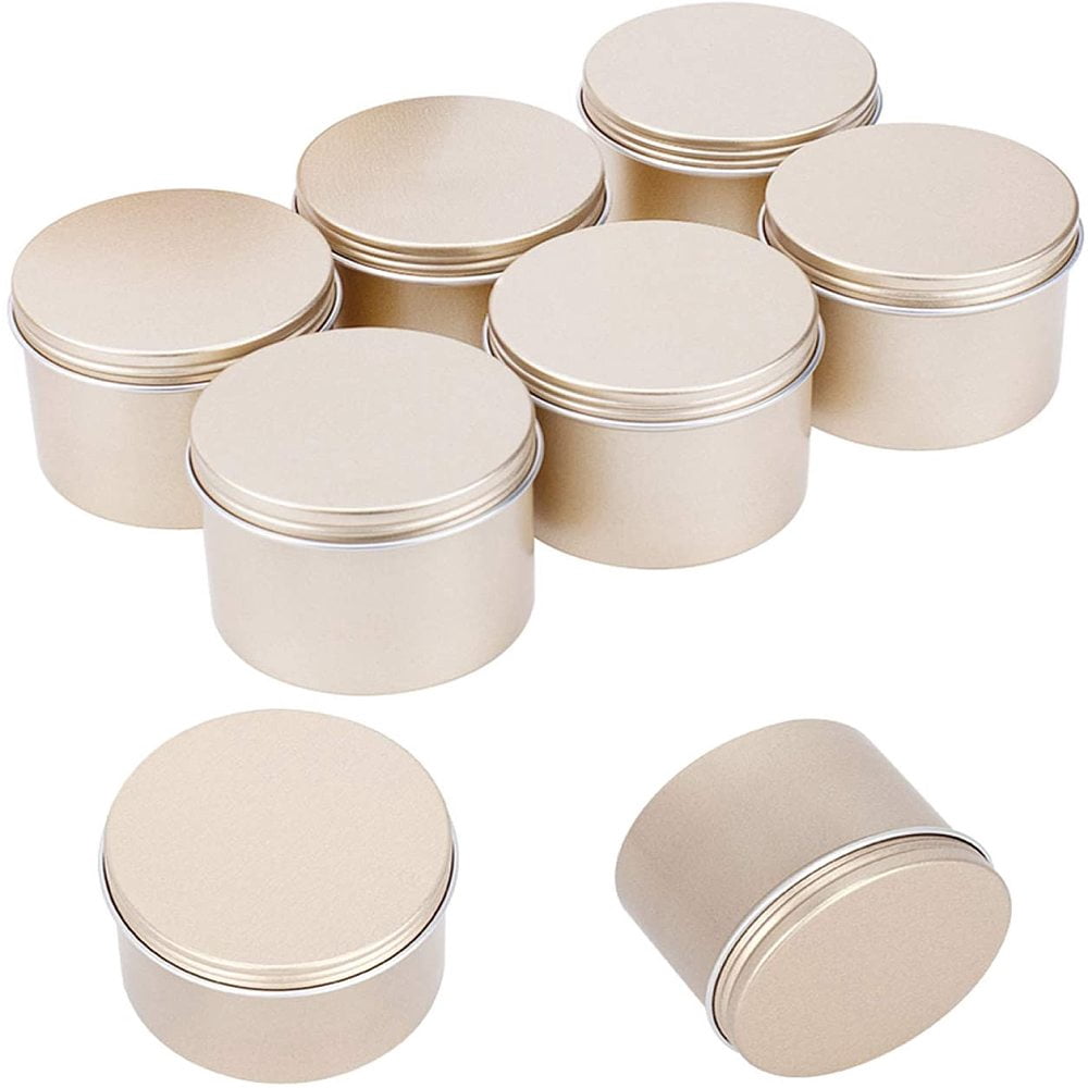 1Box 16 Pack 3.3oz Screw Lid Round Tins Metal Tins Empty Tin Containers ...