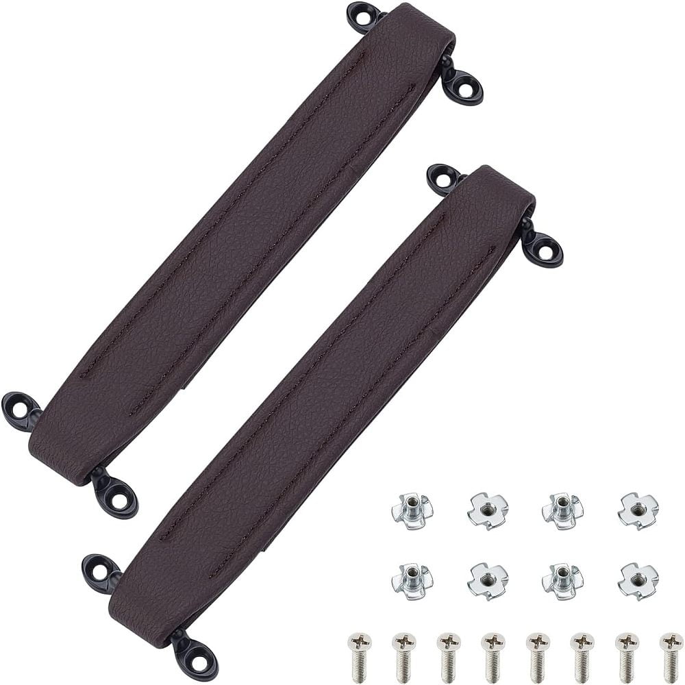 1Box 2 Sets PU Leather Vintage Amplifier Handle Guitar Amplifier Handle ...