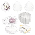 1Box 20Pcs Acrylic Place Name Cards for Wedding Clear Leaf 82 ...