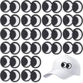 1Box 20Pcs Double Eye Appliques Computerized Embroidery Cloth Iron on ...
