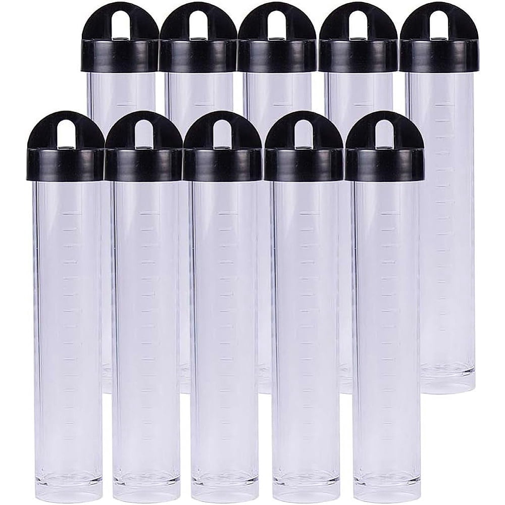 1Box 30 Pack 0.85oz Clear Plastic Tube Bead Containers Liquid ...