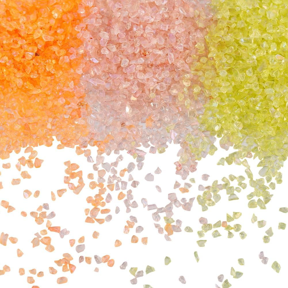 1Box 300g 3 Colors Crushed Glass Bulk Broken Glass Pieces Resin Art ...