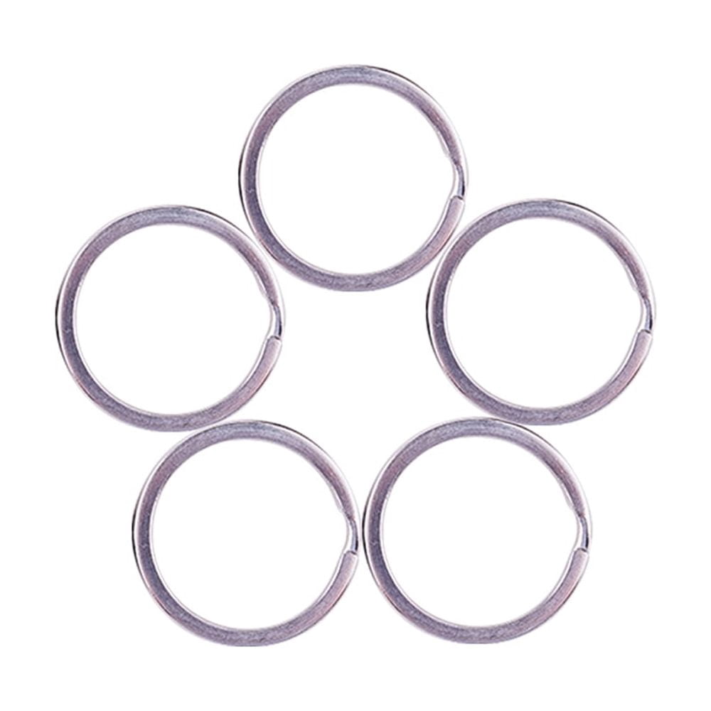 1Box 304 Stainless Steel Split Key Rings Stainless Steel Color 30x3mm ...