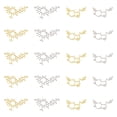 1Box 32Pcs 4 Styles 304 Stainless Steel Connector Charms Molecular ...