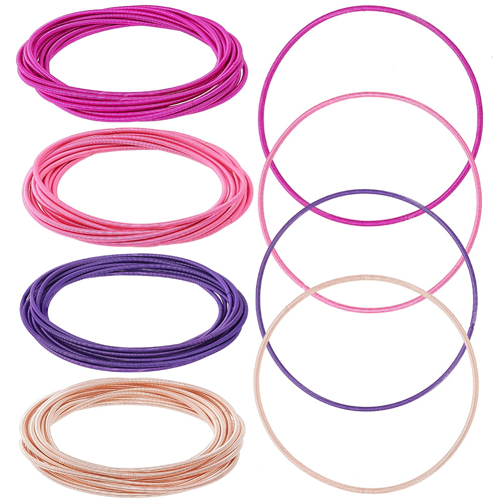 1Box 48Pcs 4 Colors 2-1/4 inch Guitar String Bracelets Pink Series ...