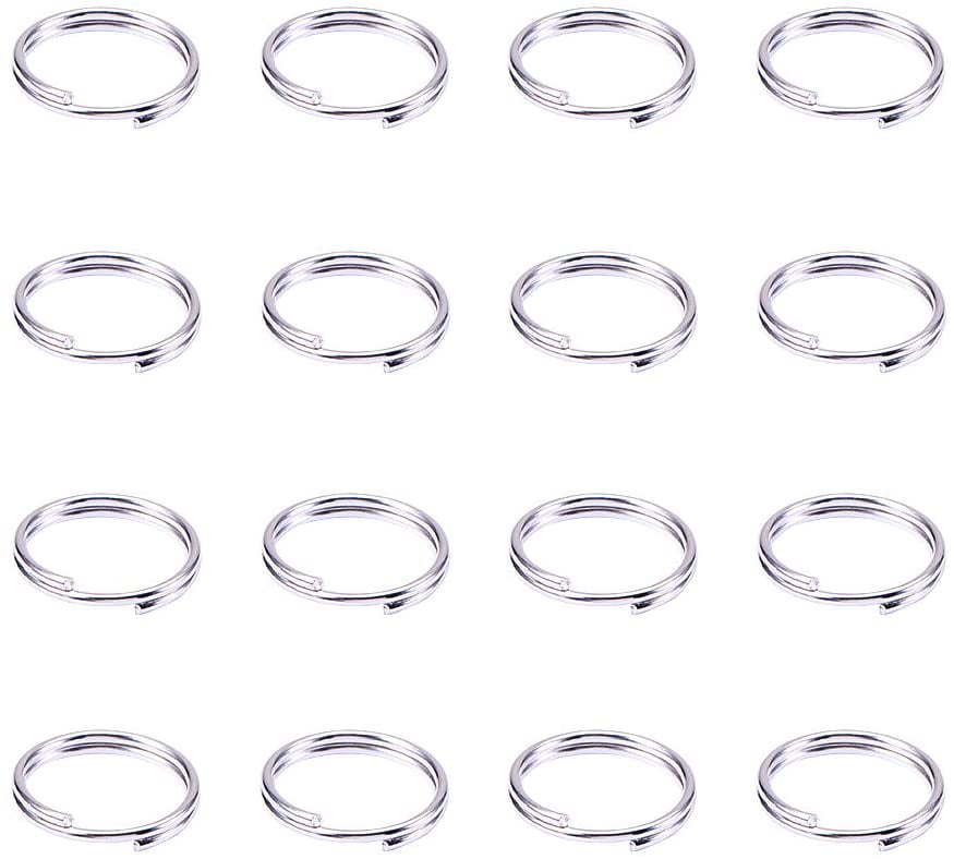 1Box 50 g Silver Tone Double Loops Iron Jump Rings 10mm in diameter 1 ...