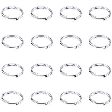 10pc 10x2mm 304 Stainless Steel Split Rings Double Loops Jump Rings Single Wire: 1mm Rose Gold ...