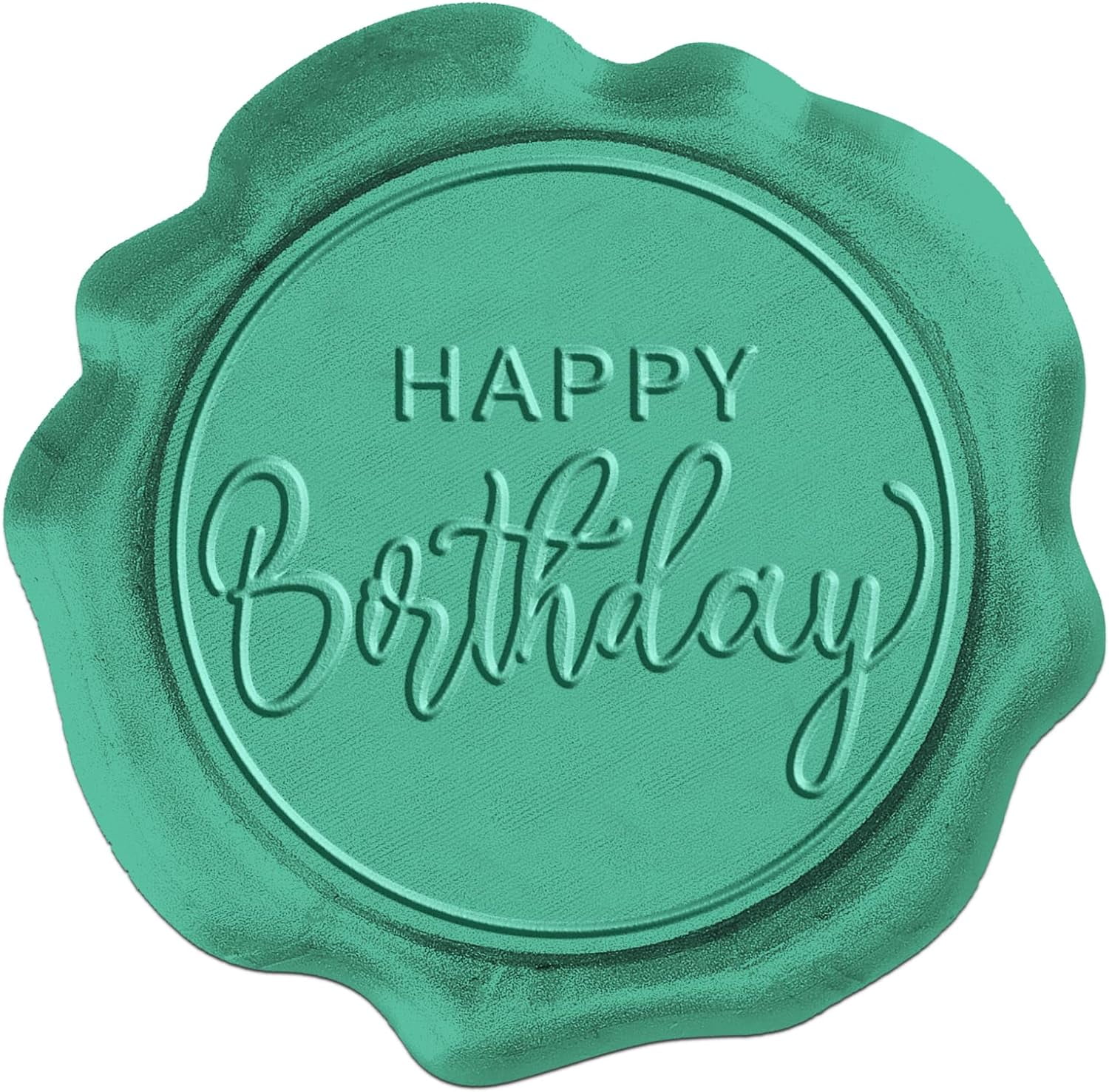 1Box 50 pcs Green Birthday Wax Stamp Stickers Happy Birthday Envelope ...