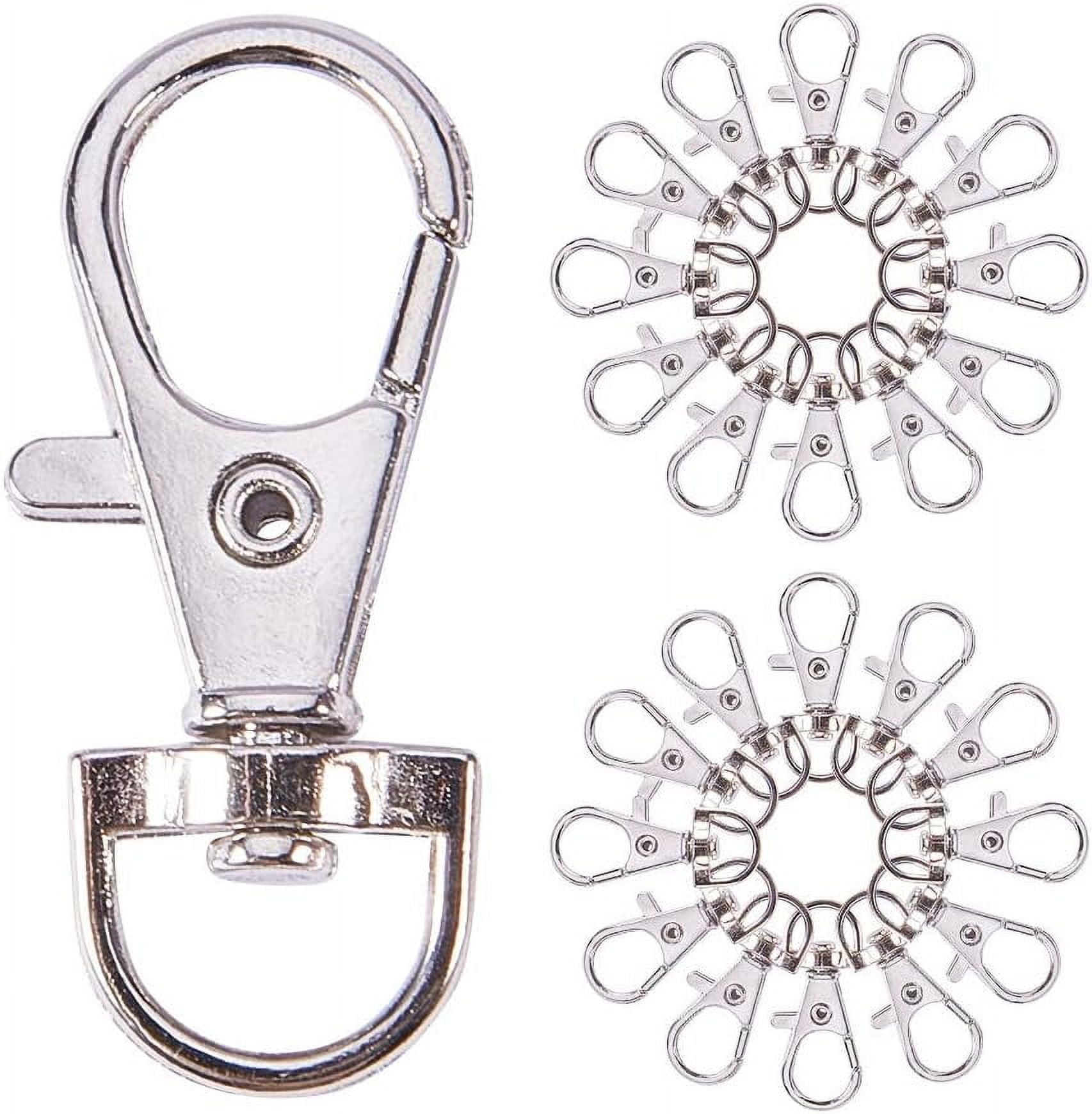 1Box 50pcs Alloy Swivel Lobster Claw Clasps Snap Hook Key Clasp kits ...