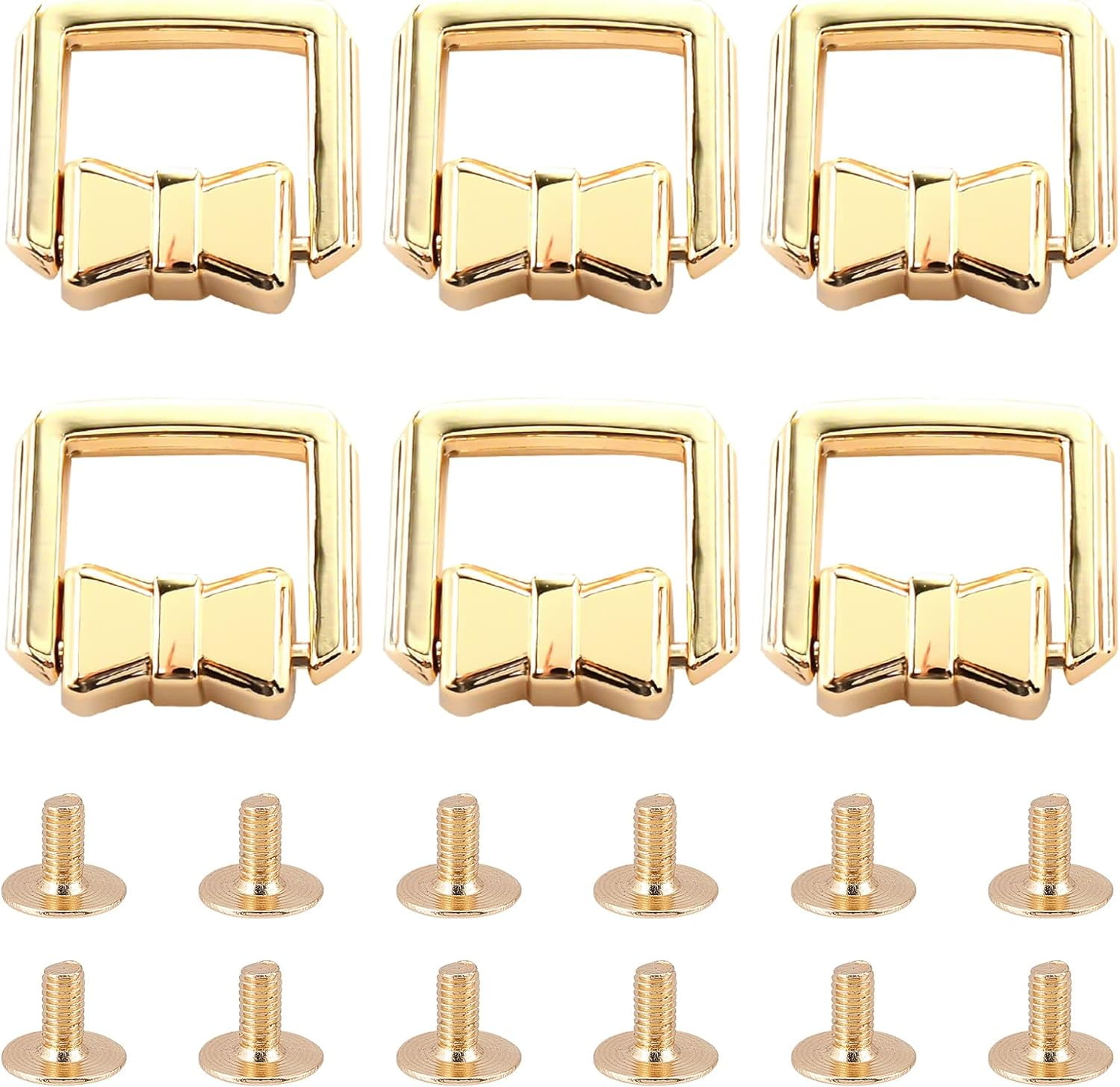 1Box 6 Sets Suspension Clasp for Purses Metal Bag Buckles with Side ...
