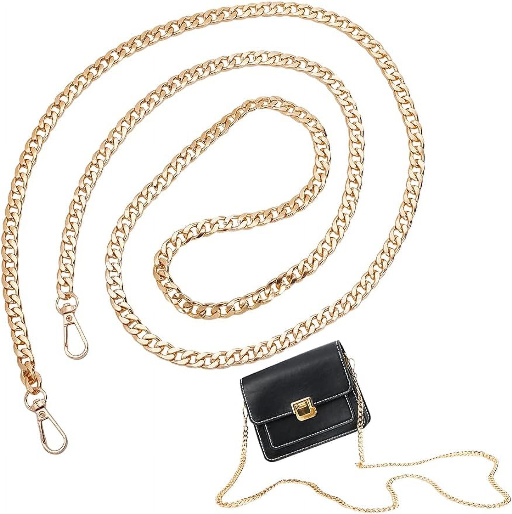 1Box 62” Flat Bag Chains Golden Purse Chain Strap 9.5mm Bag Replacement ...