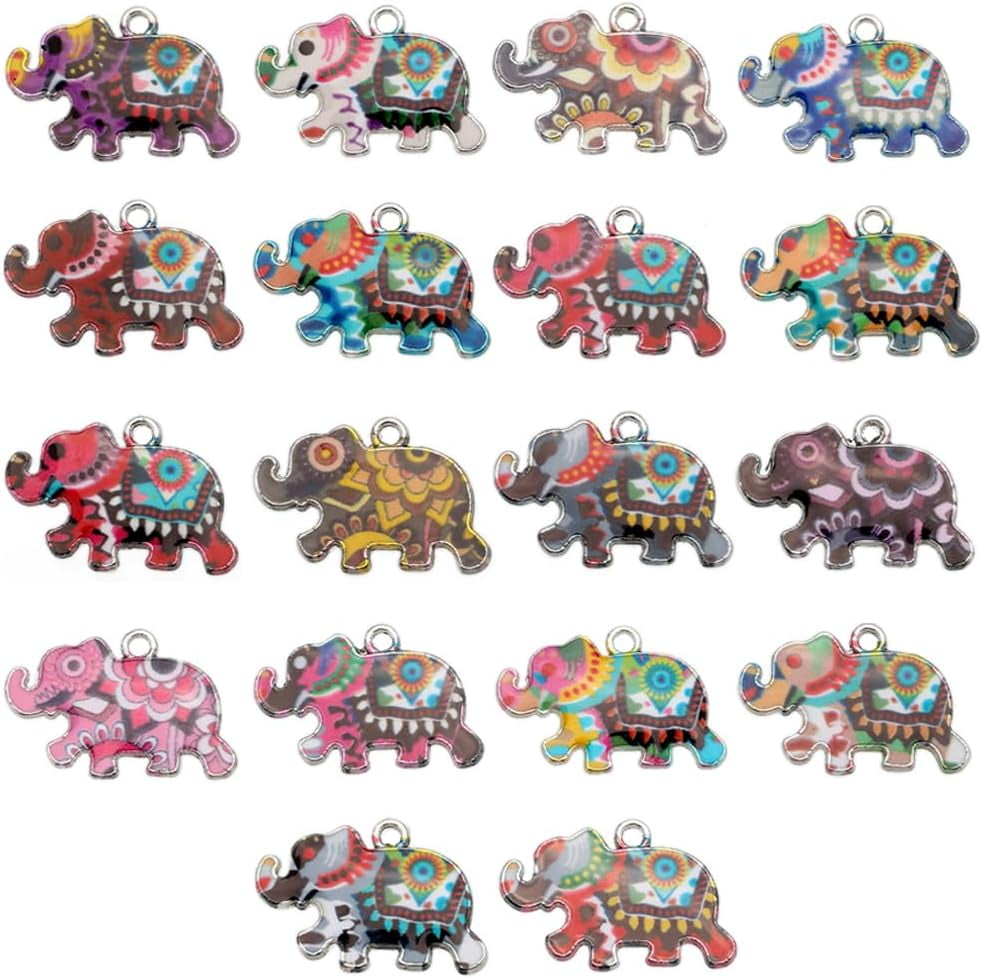 1Box Animal Charms Collections Printed Enamel Charm Easter Holiday ...