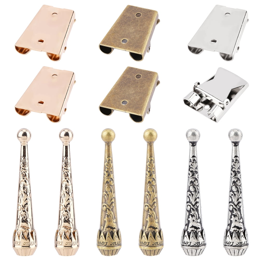 1Box DIY Bolo Tie End Finding Making Finding Kit Including 6Pcs Alloy ...