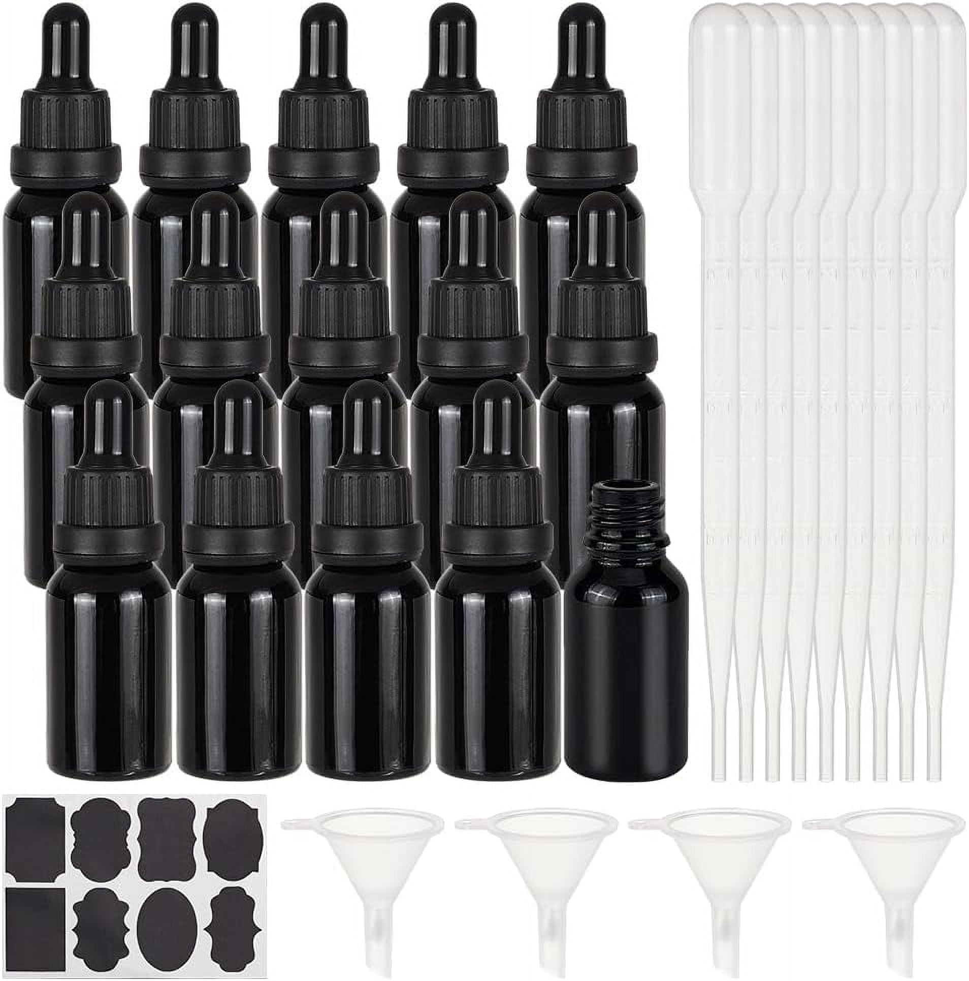 1Box DIY Essential Oil Bottle Kit with Empty Glass Dropper Bottles ...