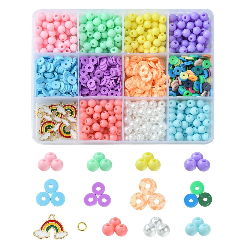 1Box DIY Jewelry Making Finding Kit Including Acrylic Imitation Pearl ...
