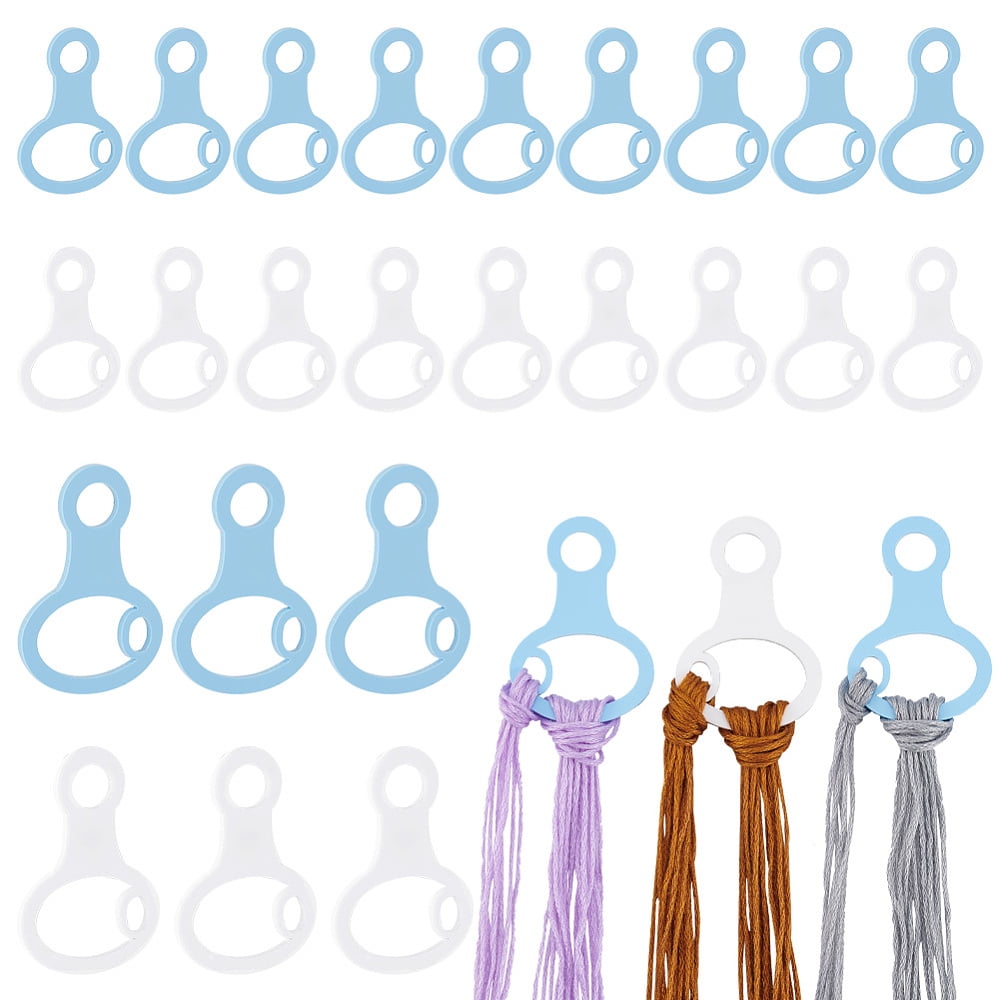 1Box Elite 30Pcs 2 Colors Acrylic Spool Floss Bobbins Thread Winding ...