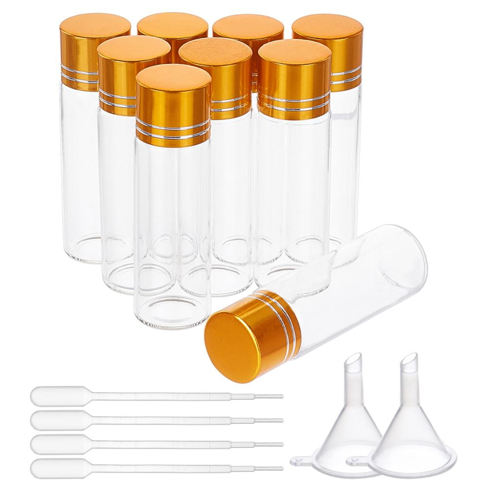 1Box Glass Bead Containers with Aluminum Lid Disposable Plastic ...