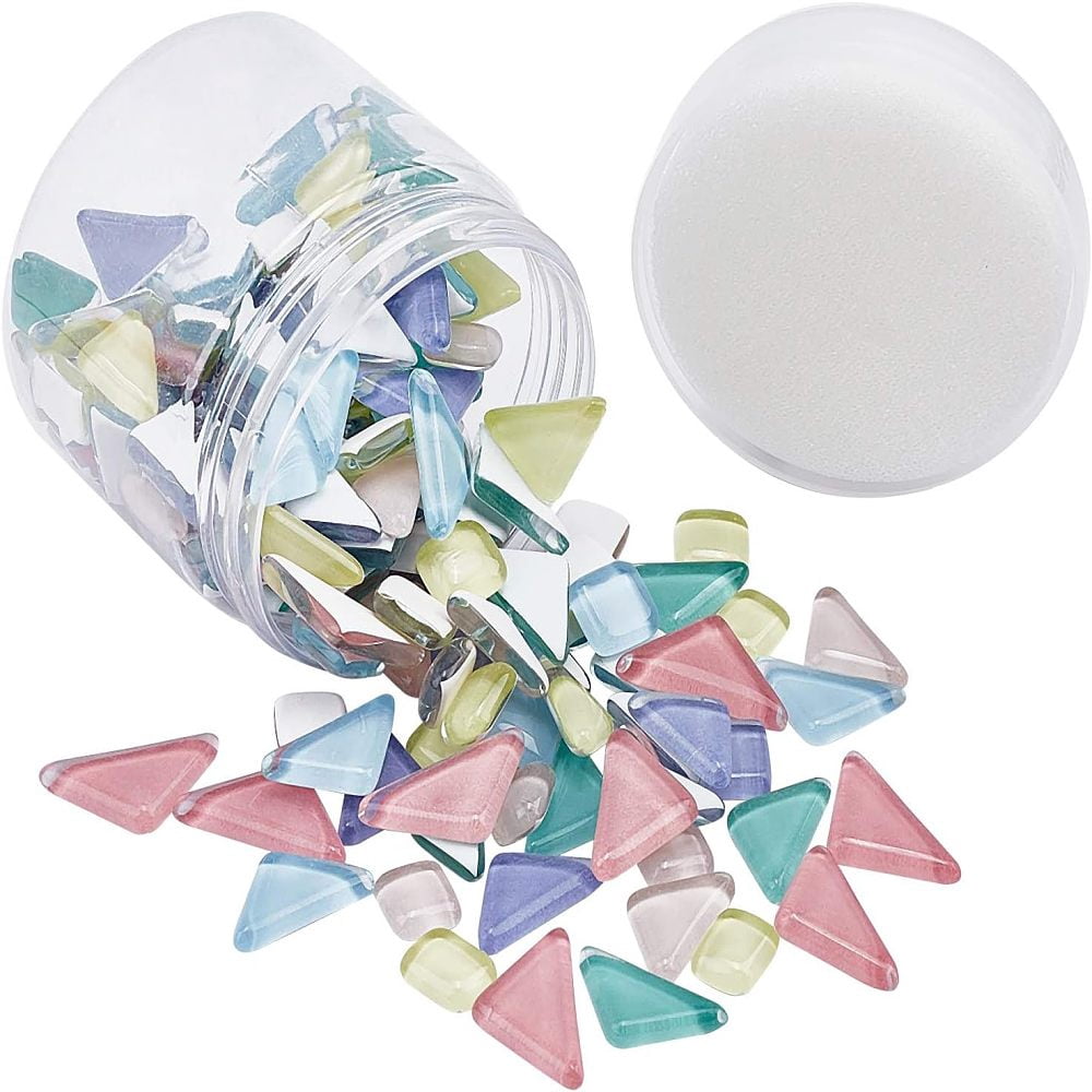 1Box Glass Cabochons Mosaic Tiles for Home Decoration or DIY Crafts ...