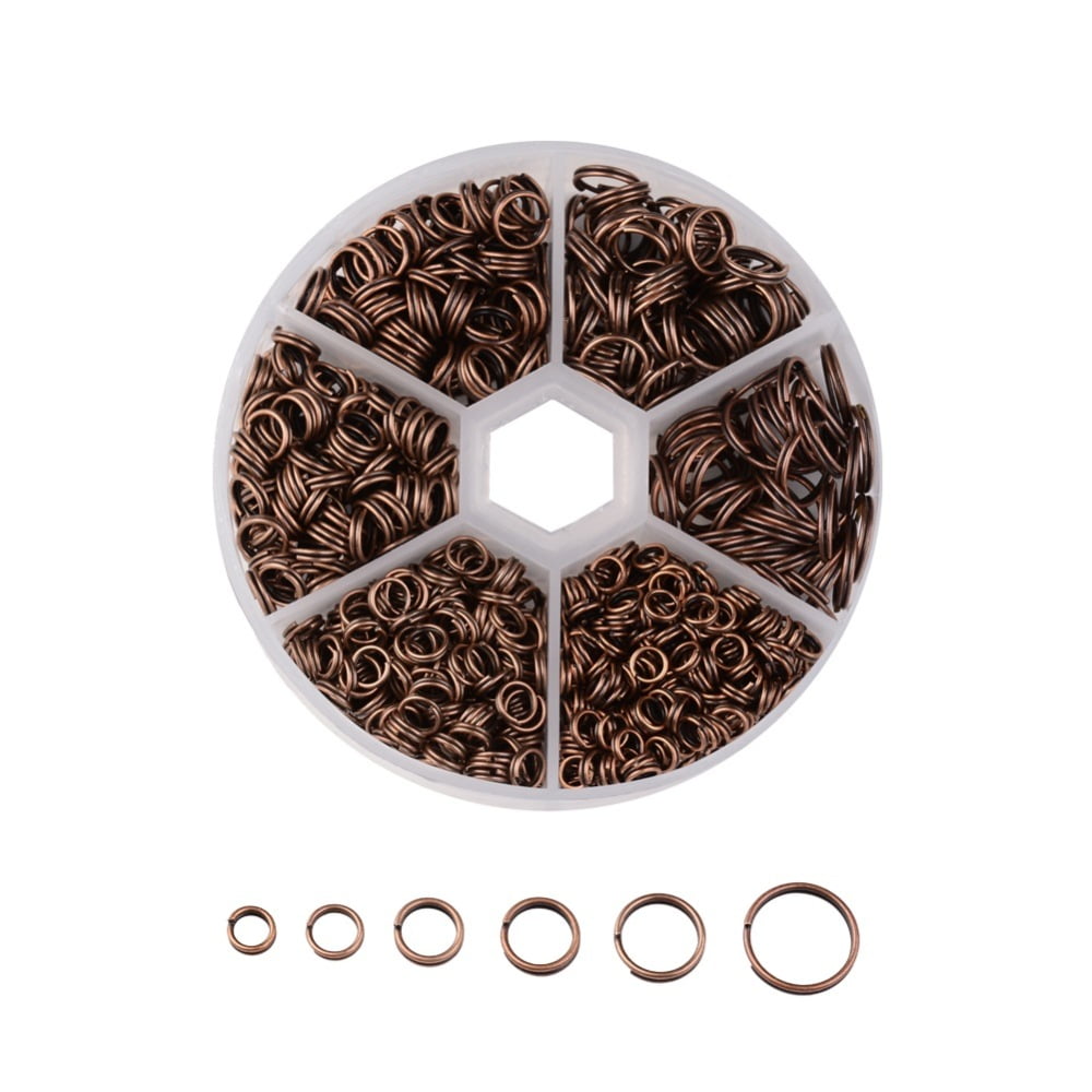 1Box Iron Split Rings Double Loops Jump Rings 4mm/5mm/6mm/7mm/8mm/10mm ...