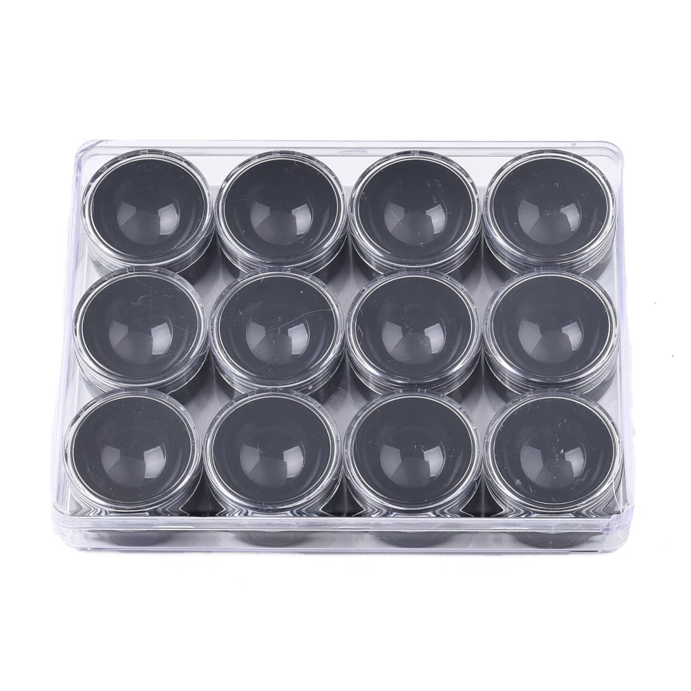 1Box Rectangle Polystyrene Plastic Bead Storage Containers with 12Pcs ...