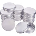 1Box Round Aluminium Tin Cans Aluminium Jar Storage Containers for ...