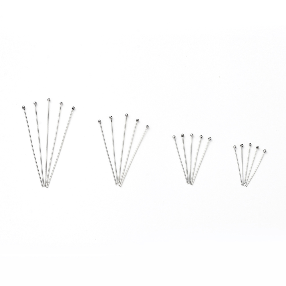 1Box Tarnish Resistant 304 Stainless Steel Head Pins Ball Head Pins ...
