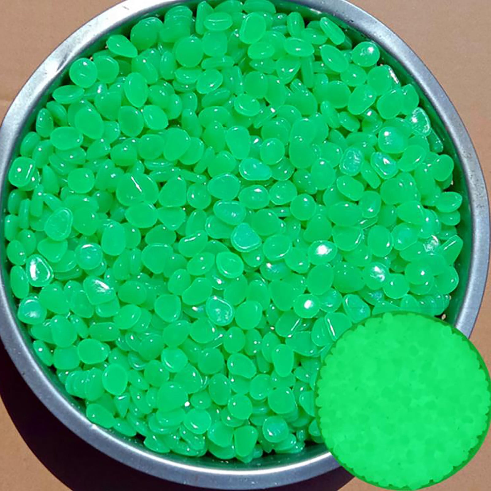 1Cm Small Luminous Stone Fish Tank Garden Fluorescent Micro Luminous ...