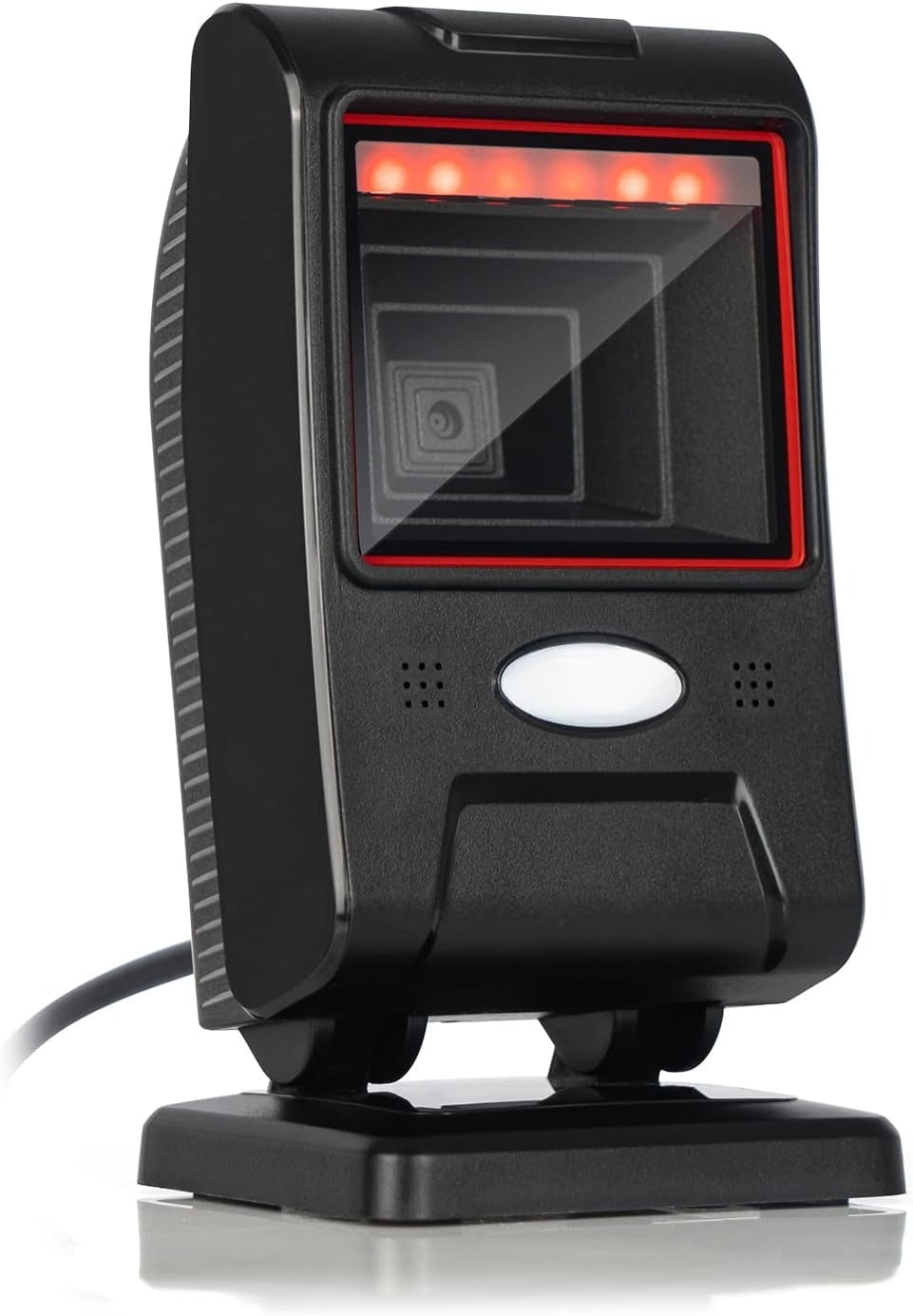 1D 2D Desktop Barcode Scanner, QR Barcode Reader USB Handsfree Wired ...