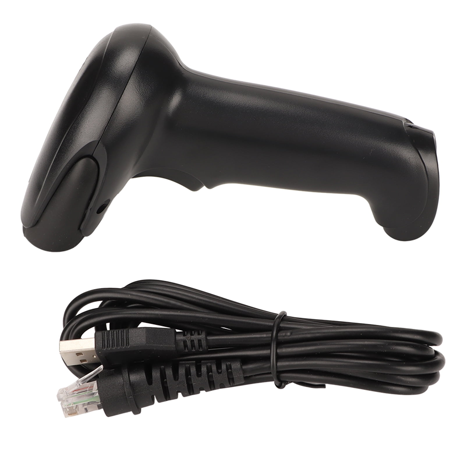 1D 2D Handheld Barcode Scanner Ergonomic Black Wired Barcode Scanner ...