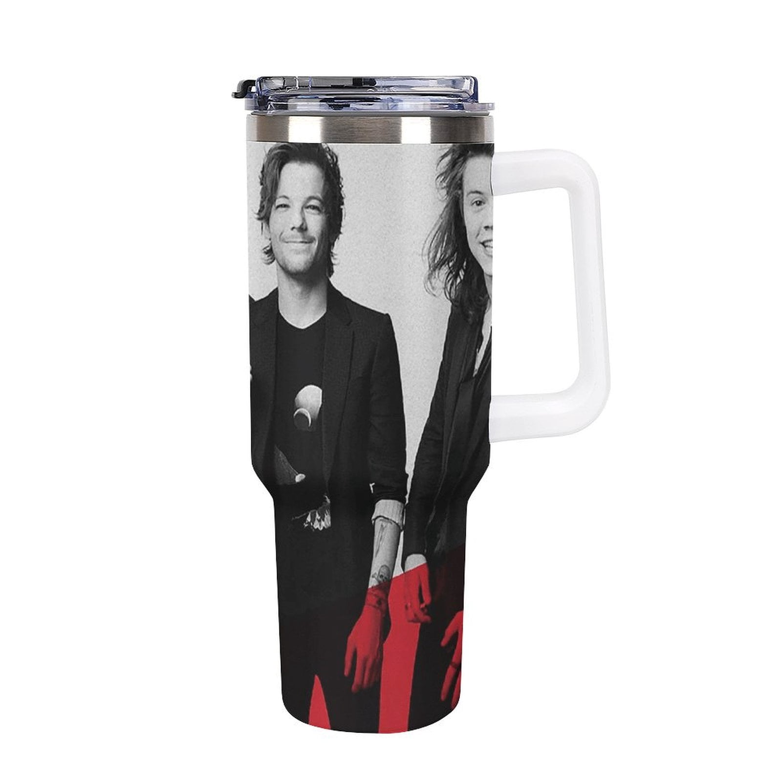 1D One Direction 40 Oz Water Bottle with Handle & Flip Straw - Fits in ...