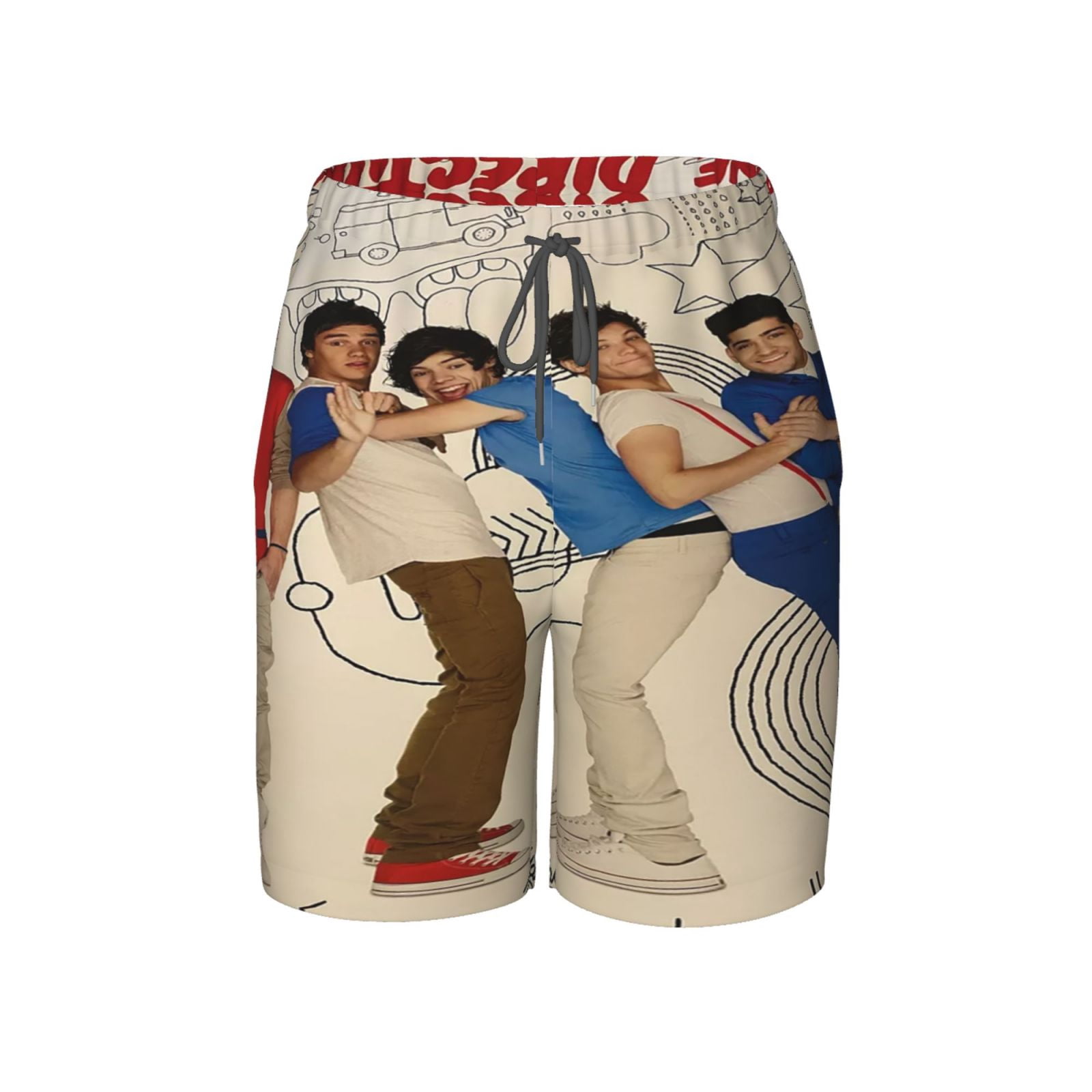 1D One Direction Boy's Swim Trunks Quick Dry Board Shorts Kids Beach ...