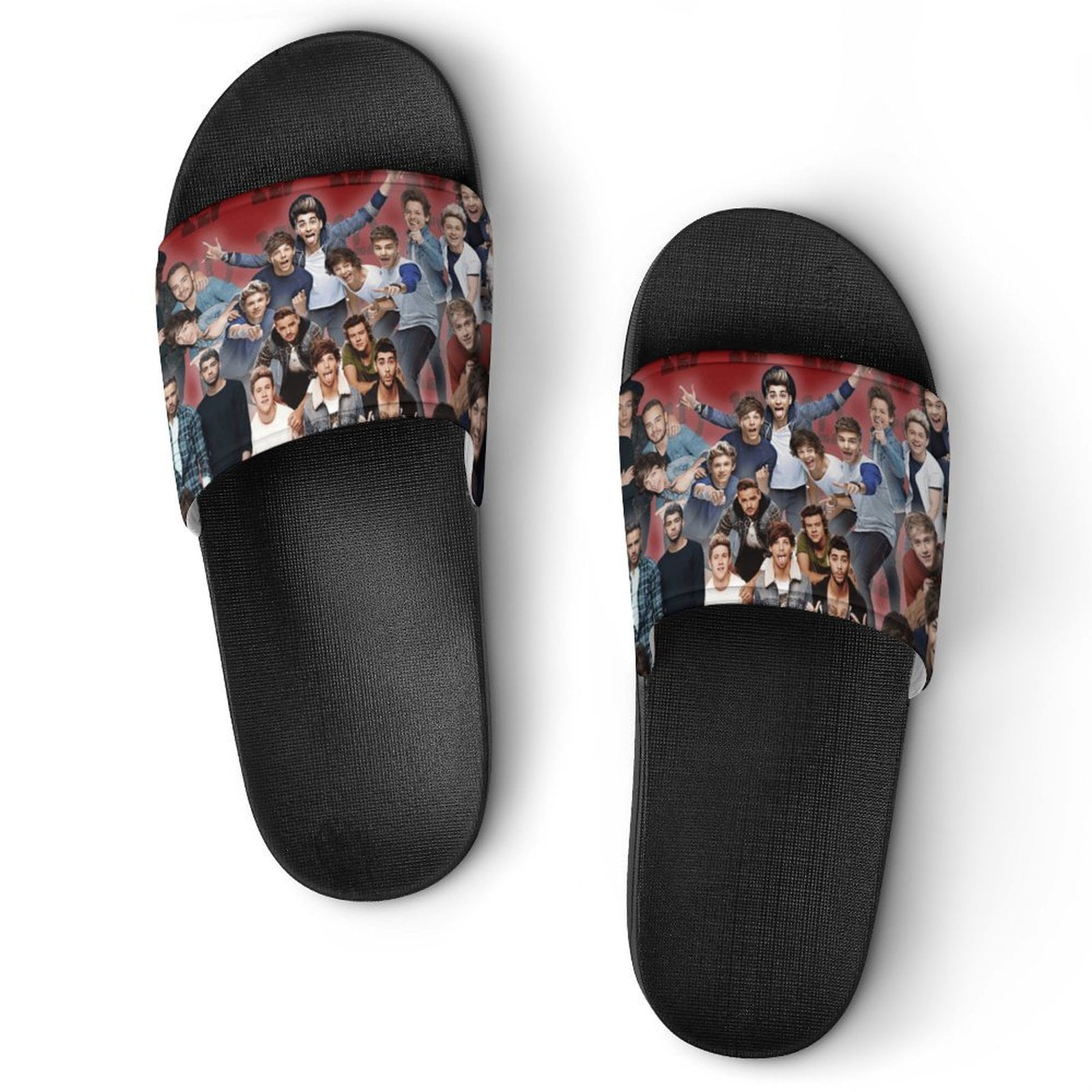 1D One Direction Boys Slide Sandals, Comfort Casual Pool Slide Outdoor ...