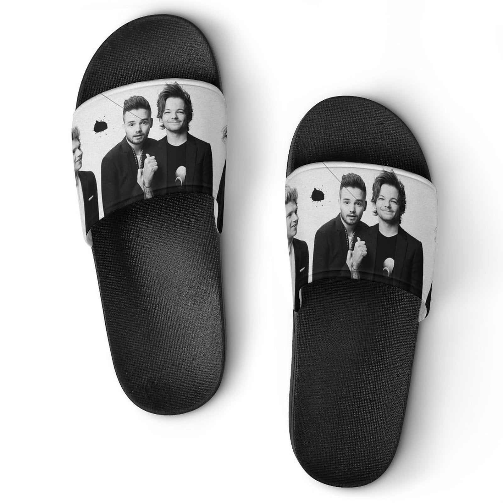 1D One Direction Boys Slide Sandals, Comfort Casual Pool Slide Outdoor ...