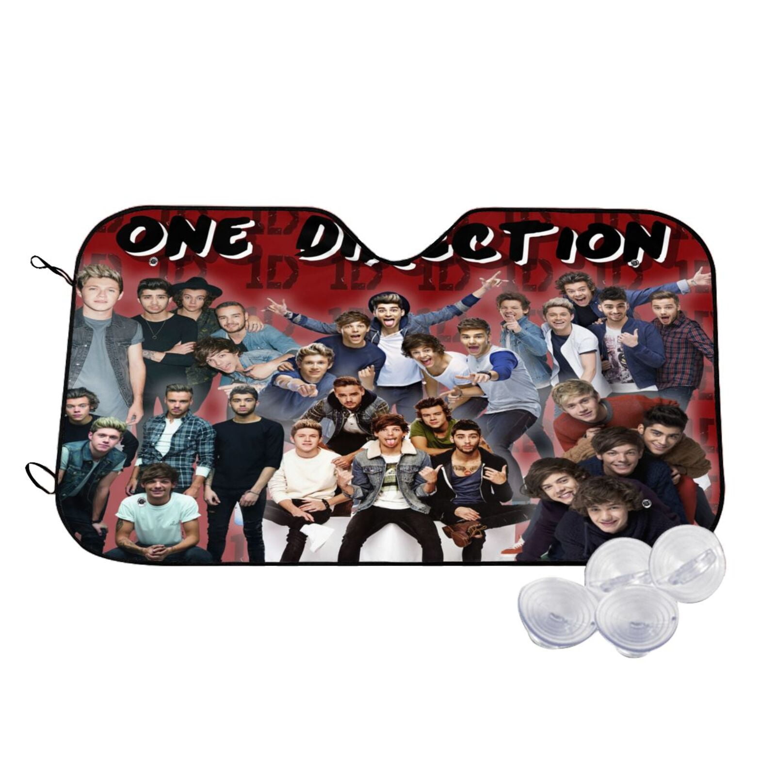 1D One Direction Car Windshield Sun Shade, Foldable Sun Shade for Car ...