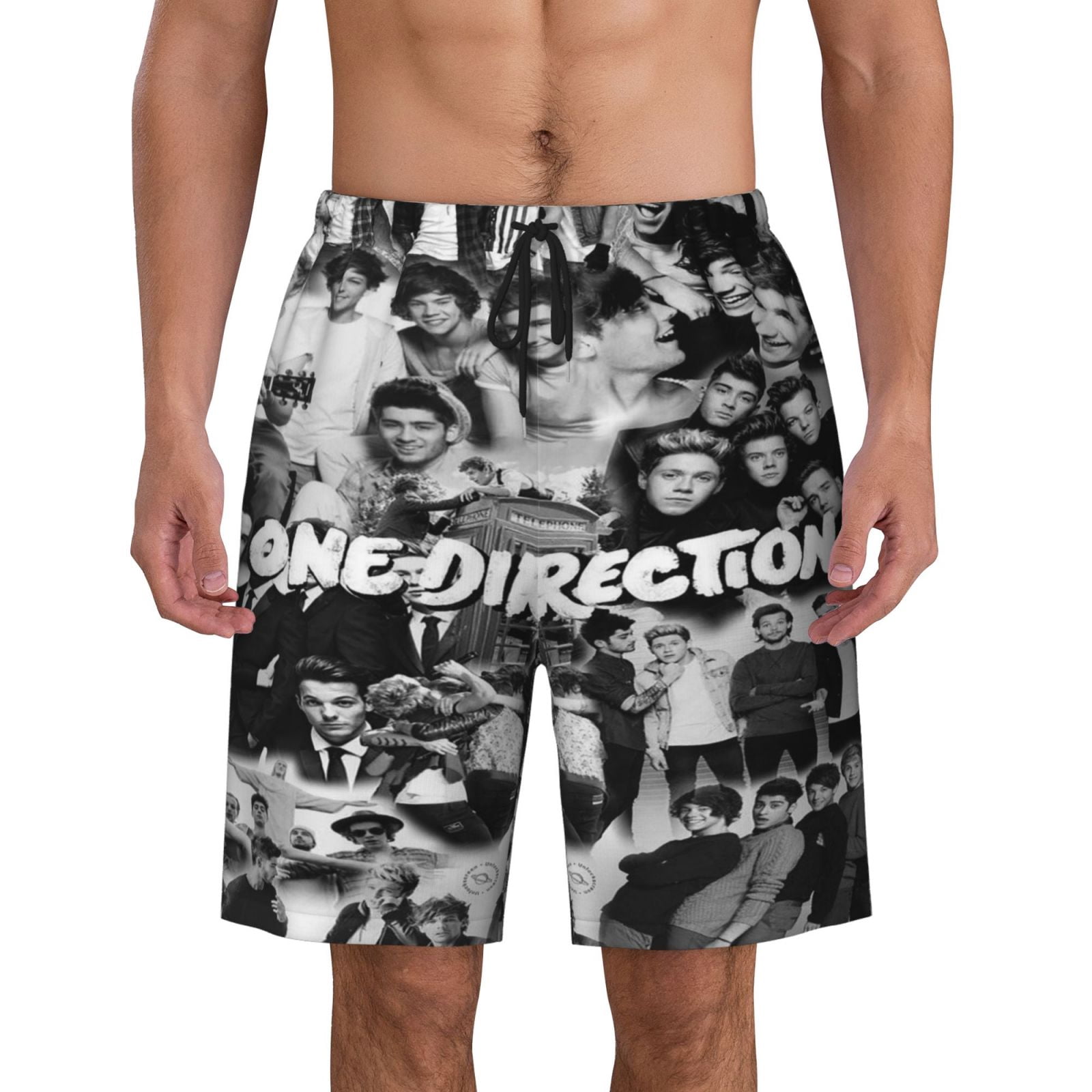 1D One Direction Men's Swim Trunks Quick Dry Board Shorts Bathing Suit ...