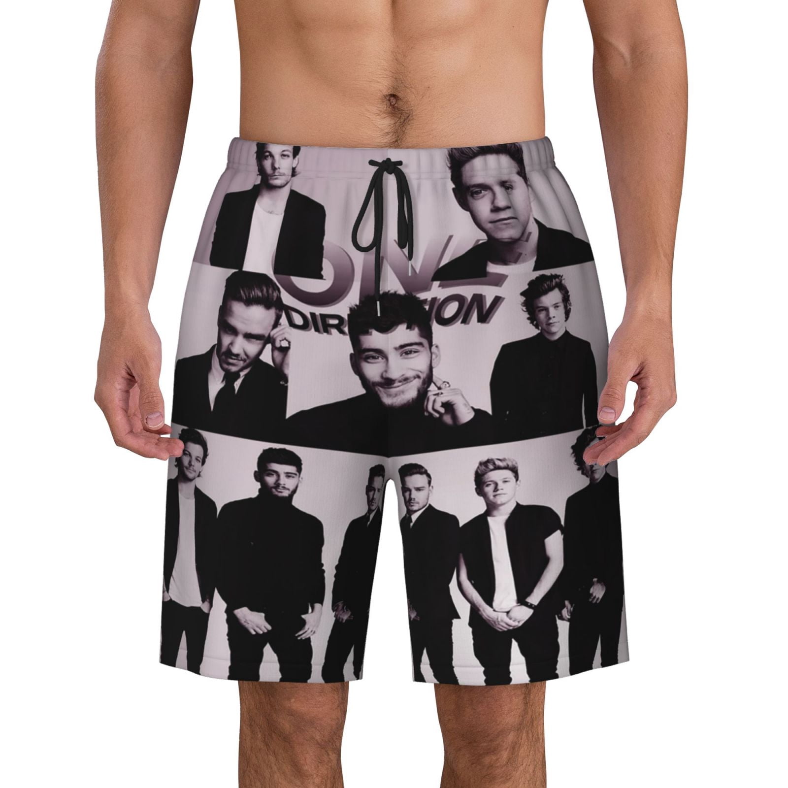 1D One Direction Men's Swim Trunks Quick Dry Board Shorts Bathing Suit ...