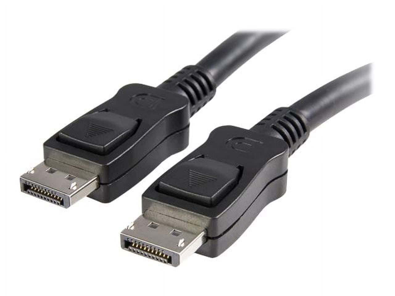 StarTech 1 ft Short DisplayPort 1.2 Cable w/ Latches M/M and ...