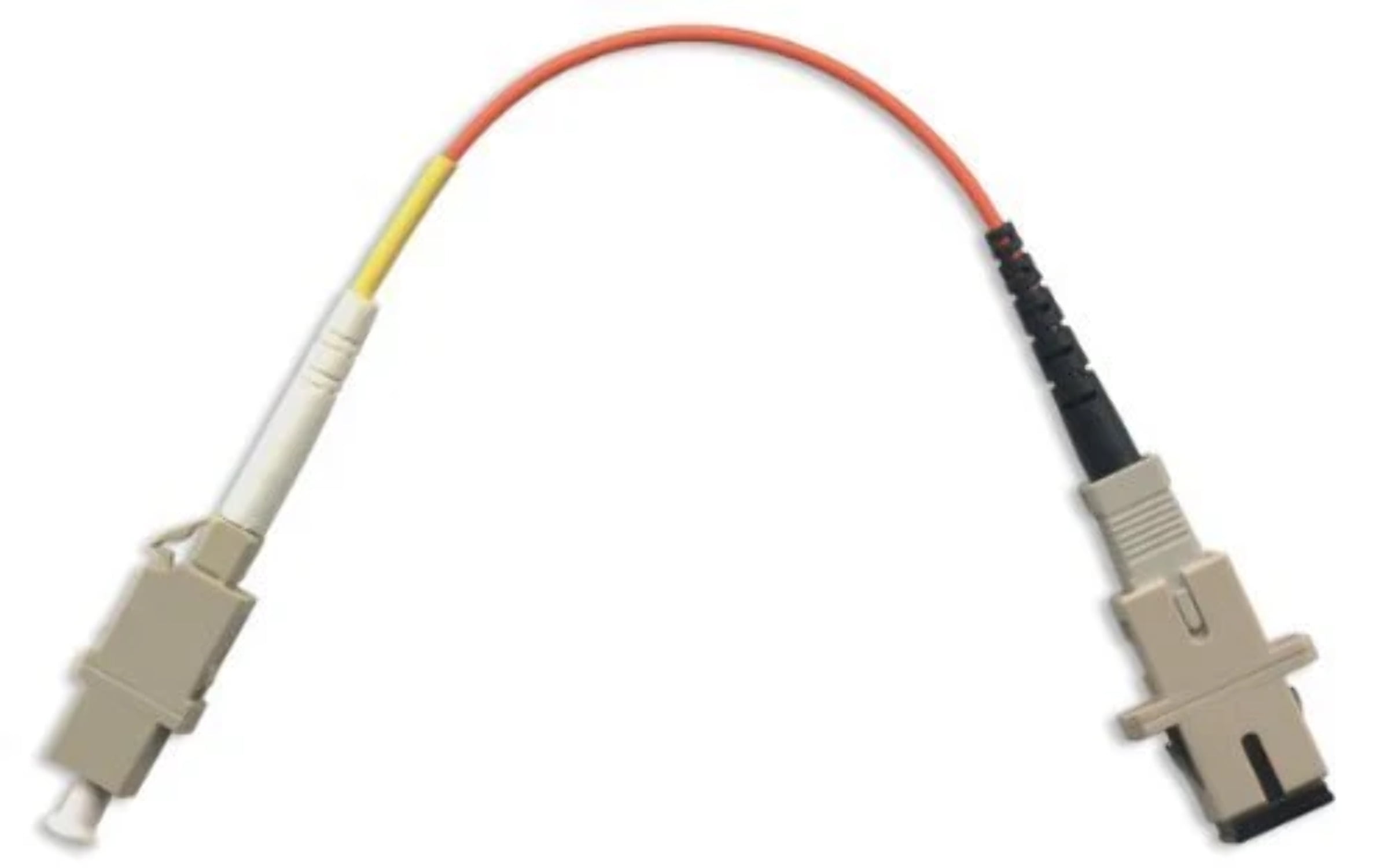 1FT LC Female SC Female Simplex Multimode 50/125 Fiber Optic Adapter ...