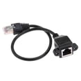 1FT RJ45 Male to Female Network Extension Cable - Walmart.com