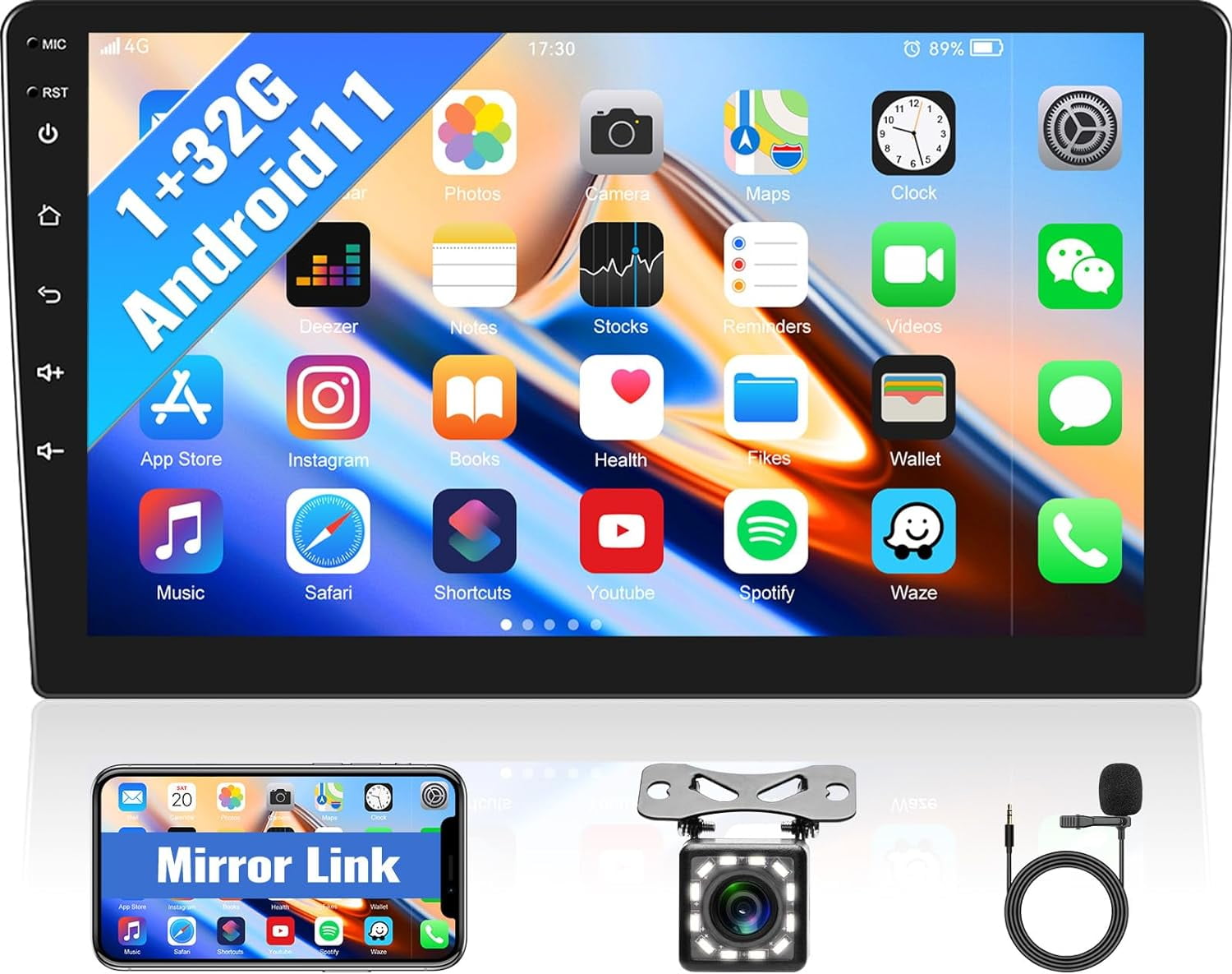 1G+32G Single Din Android Car Stereo 7 Inch Touch Screen Car Radio in ...