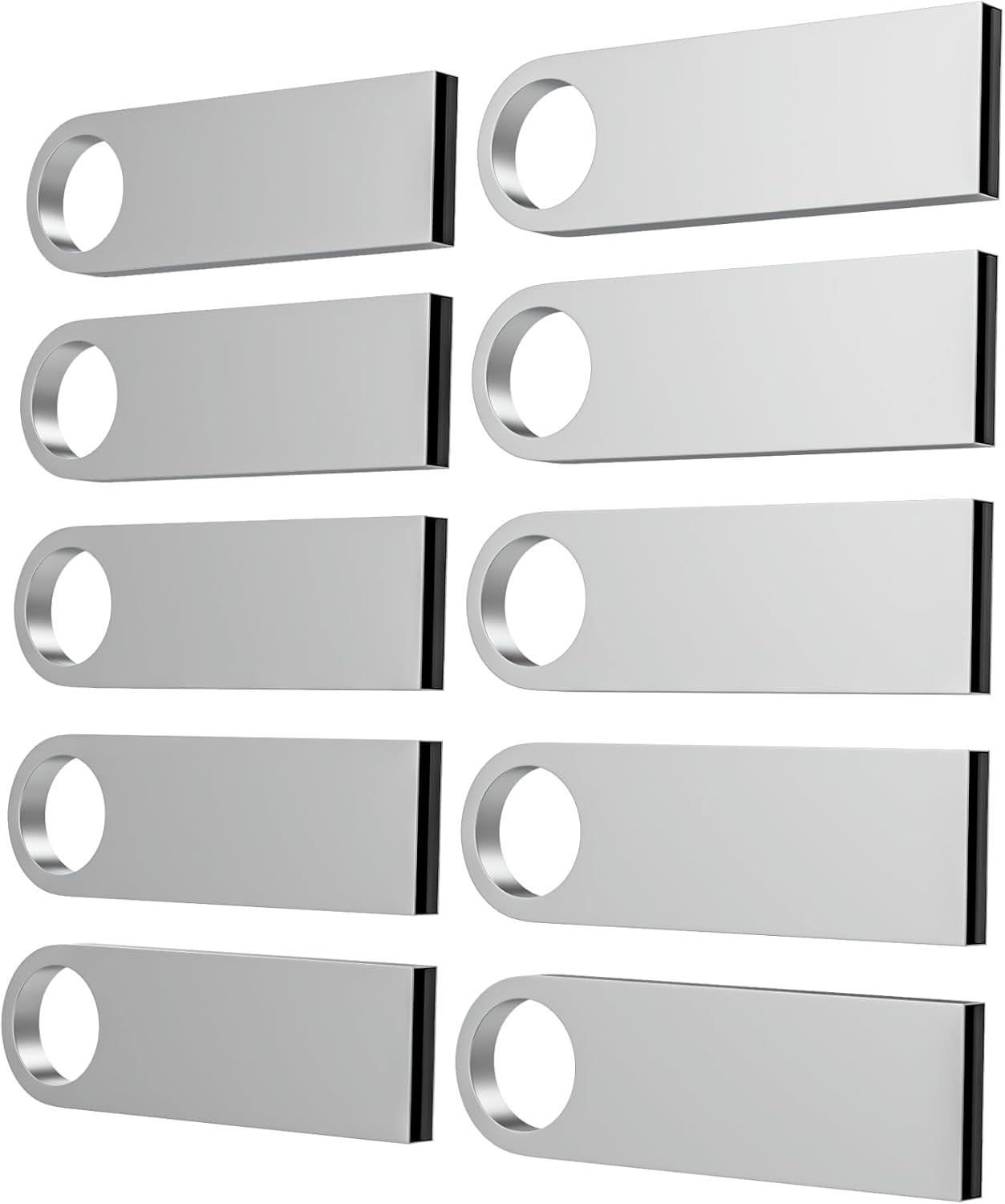 1GB USB Flash Drive 10 Pack, Metal Flash Drive USB 2.0 Thumb Drives ...