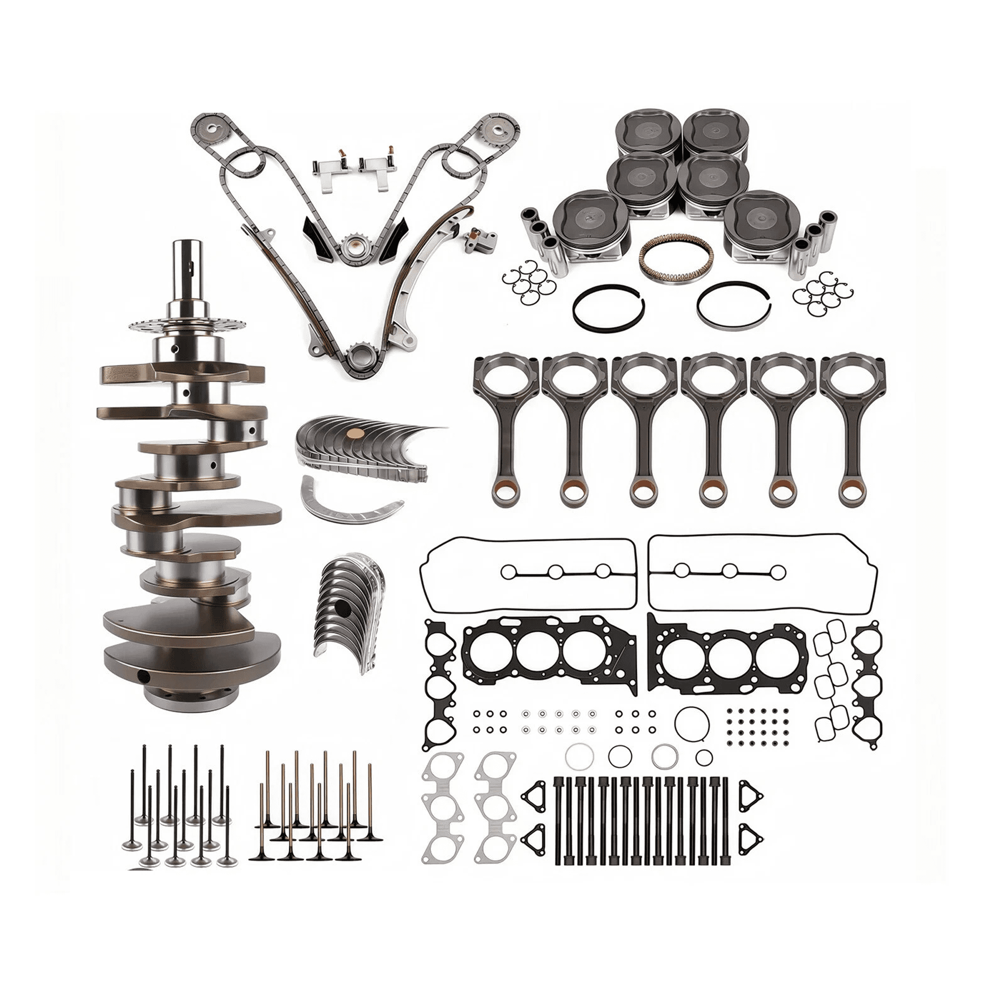 1GR-FE 4.0L Engine Overhaul Rebuild Kit Crankshaft Piston For Toyota FJ ...