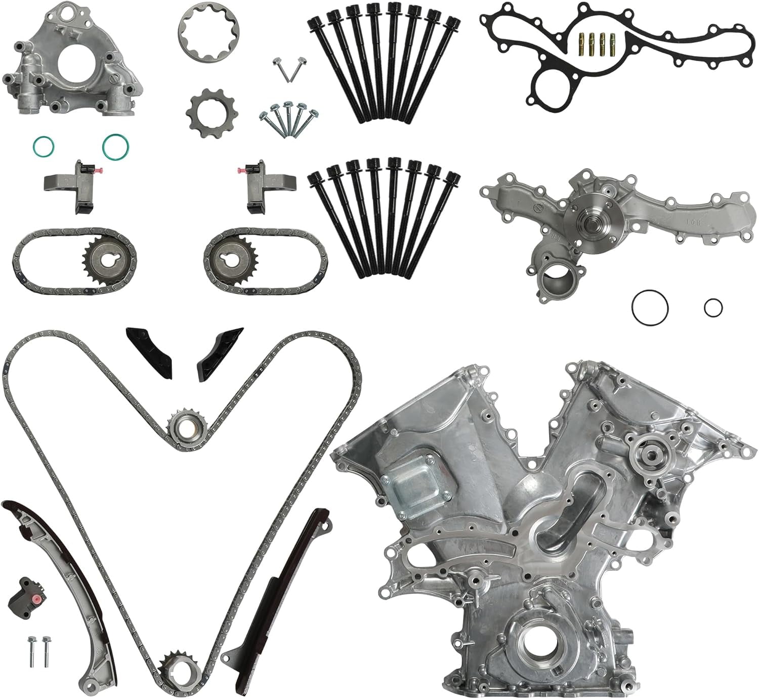 1GR-FE Engine Timing Chain Kit Oil & Water Pump Fit For Toyota Tacoma ...