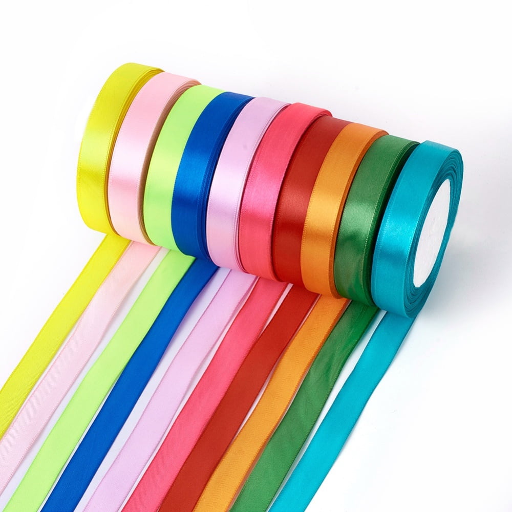 1Group Satin Ribbon Mixed Color 5/8 inch(16mm) wide 25Yards/Roll(22.86m ...