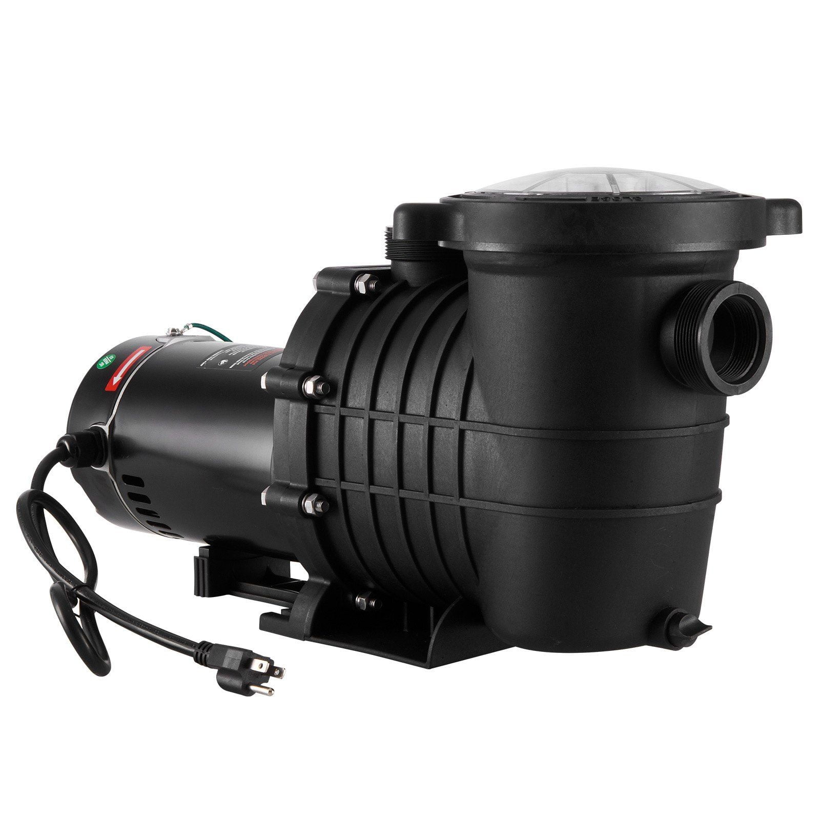 1HP Above Ground Pool Pump, 80 GPM Max Flow, Single Speed Swimming Pool Pump, 110V/240V, 3450RPM ...