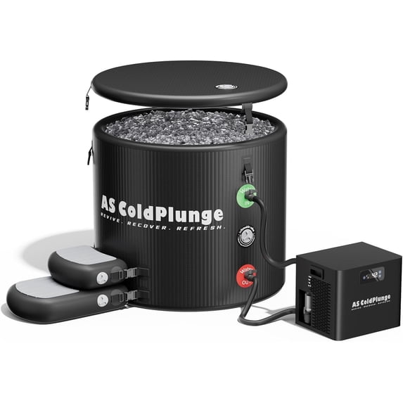 Ice Bath Tub & Cold Plunge Chiller Kit, 1/3HP Ice Bath Chiller with ...