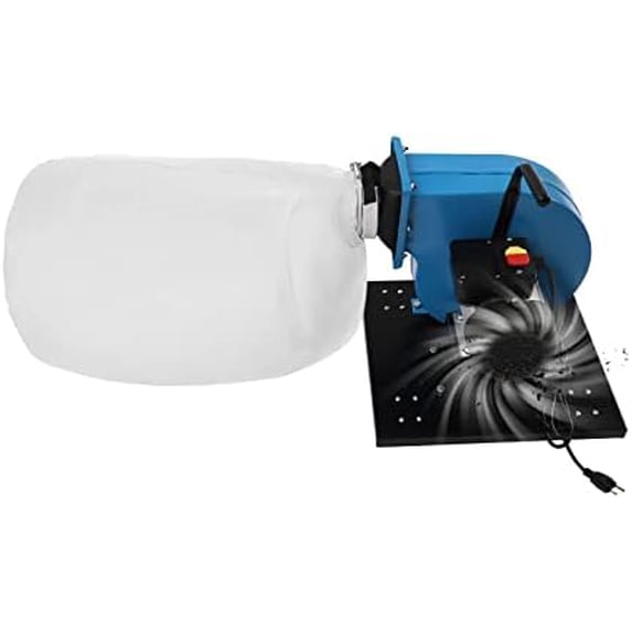 1HP Portable Dust Collector, 750W 550CFM Wheeled Jet Dust Collection ...