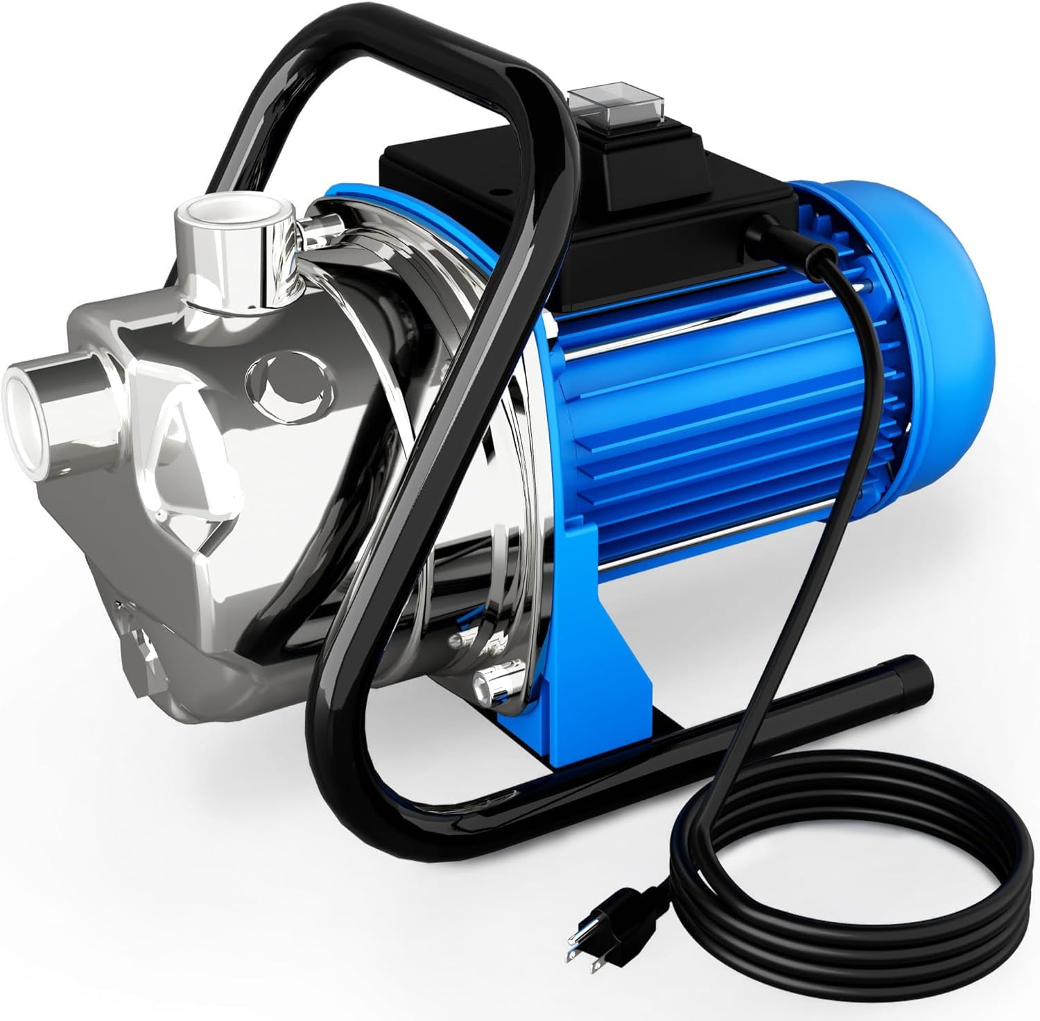 1HP Portable Shallow Well Pump, 876GPH Garden Pump Stainless Steel, Jet ...